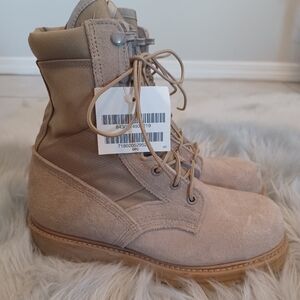 Vibram | Shoes | Vibram Tan Steel Toe Military Tactical Combat Boots ...
